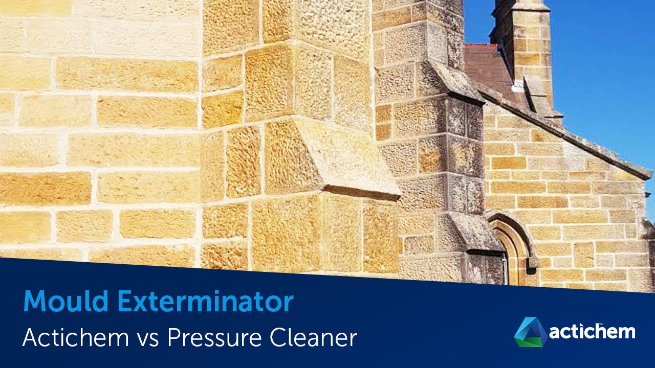 How to remove mould fast - Actichem vs Pressure Cleaner - Actichem