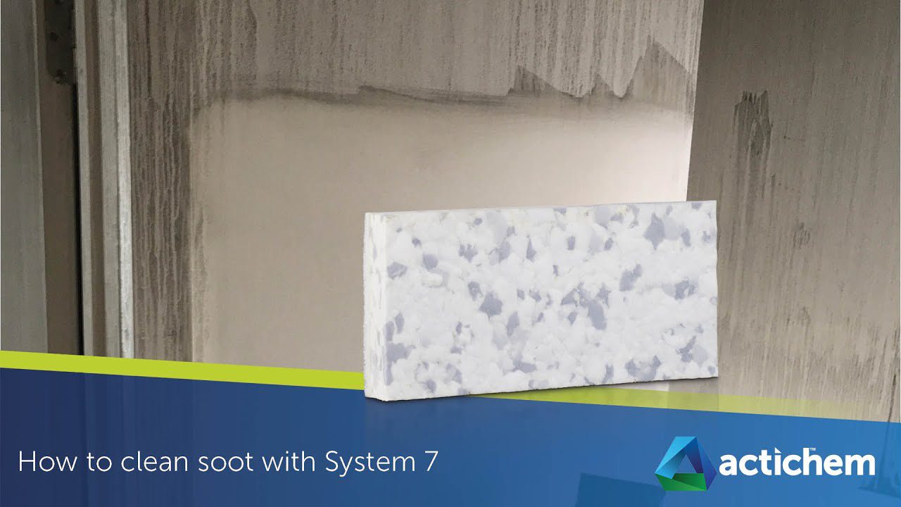 How to use a System 7 Fire Pad to clean soot - Actichem